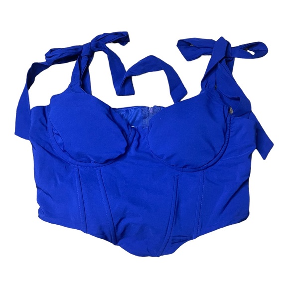Tops | Royal Blue Corset Top Small | Poshmark
